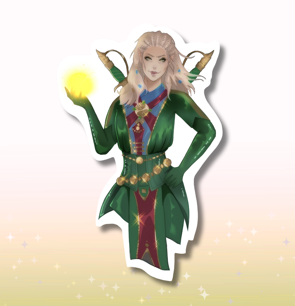 Jaheira Sticker – Miss Amethysa